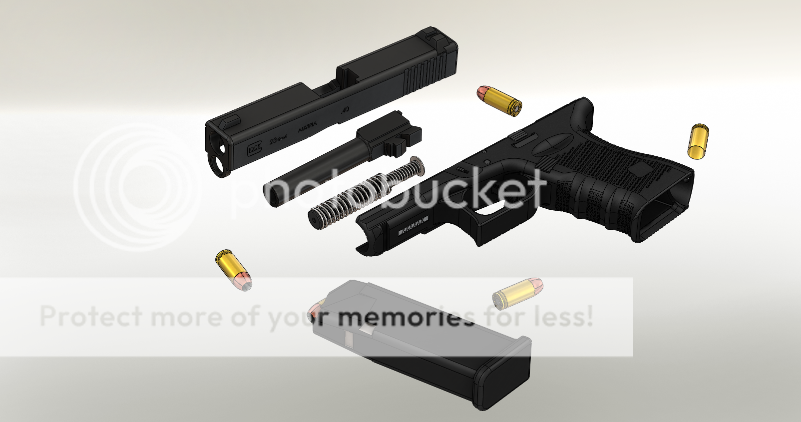 Glock 23: SolidWorks Model > Handgun Discussions > AR15.COM